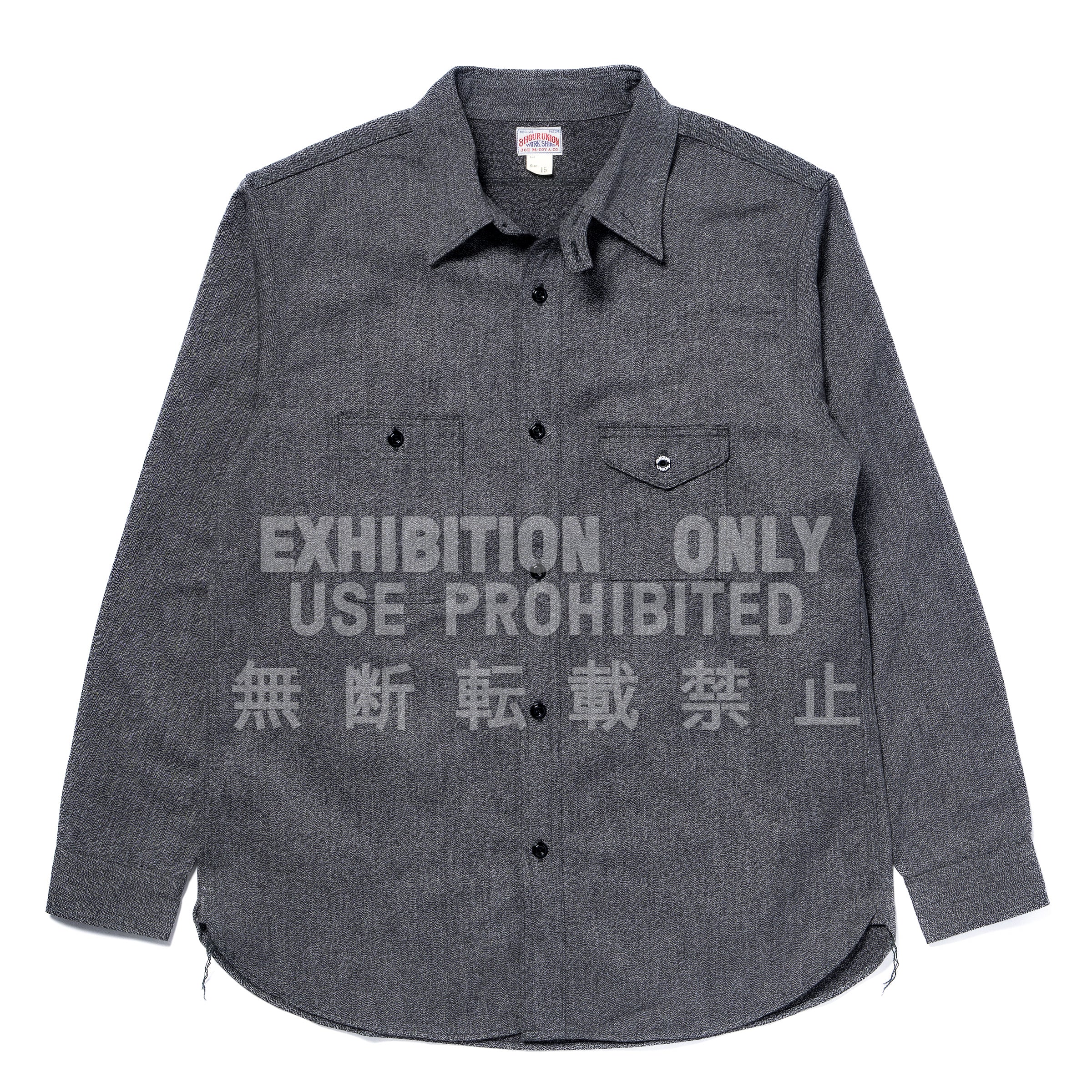 8HU CIGARETTE POCKET MOCK-TWIST CHAMBRAY WORK SHIRT – The Real McCoy's